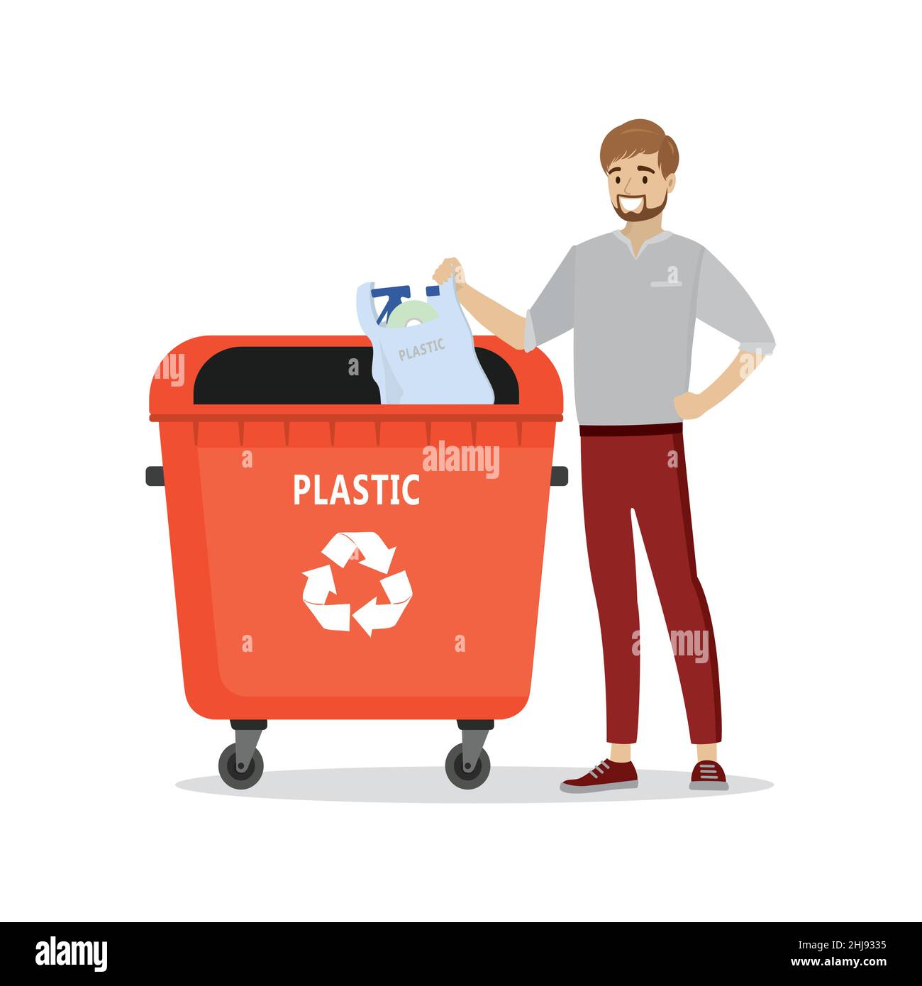 Teenager trash Stock Vector Images - Alamy