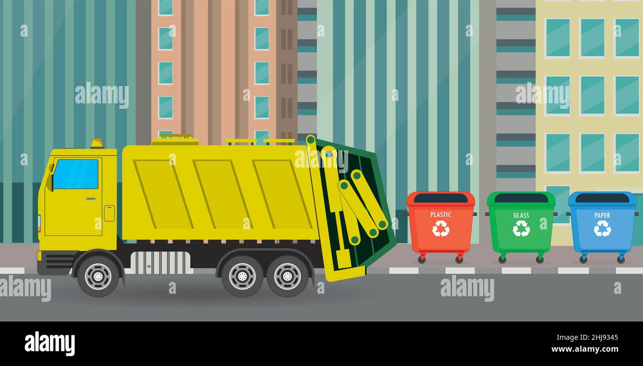 Animated Garbage Truck