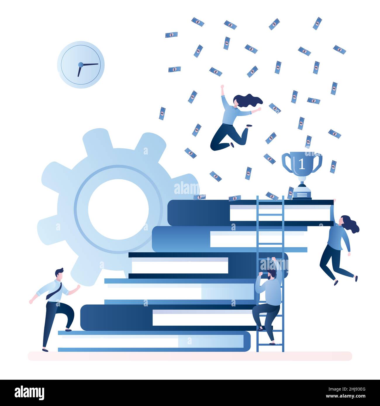 Achieving people Stock Vector Images - Alamy