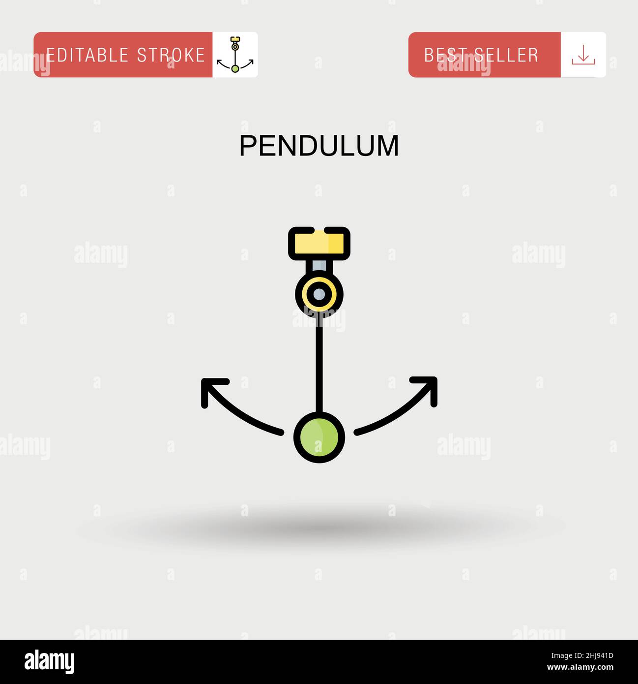 Pendulum Simple vector icon Stock Vector Image & Art - Alamy
