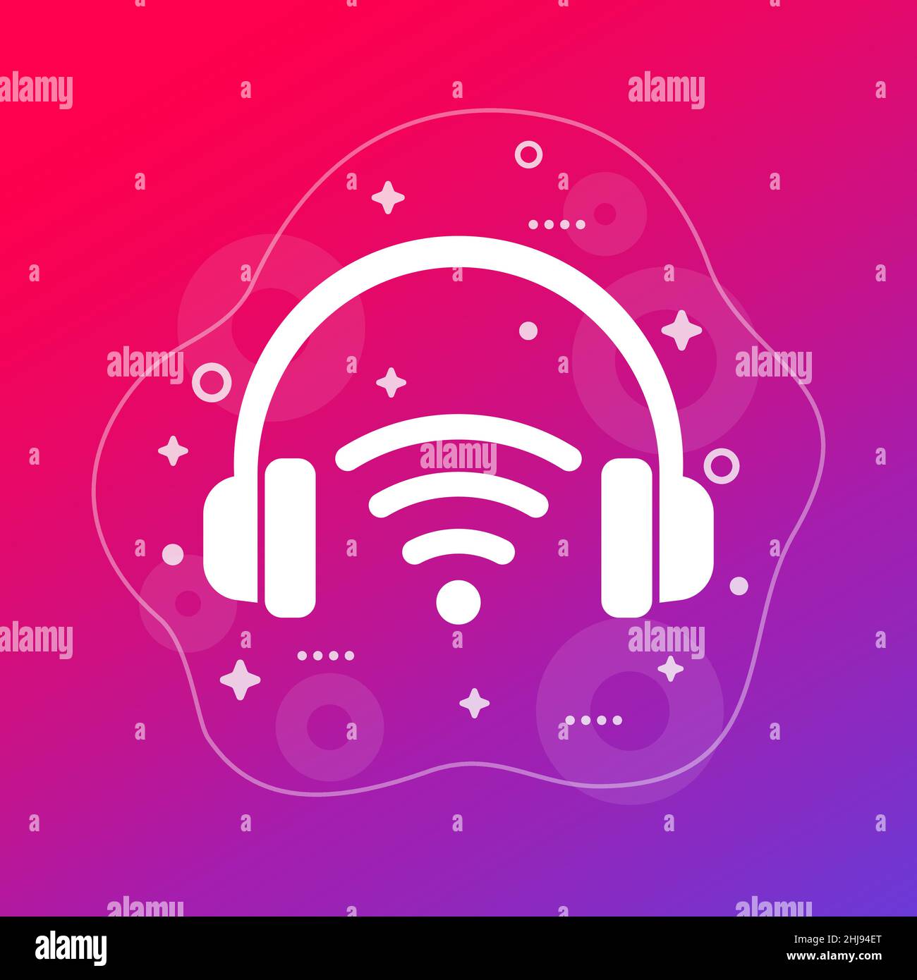 Bluetooth audio headset Stock Vector Images - Alamy