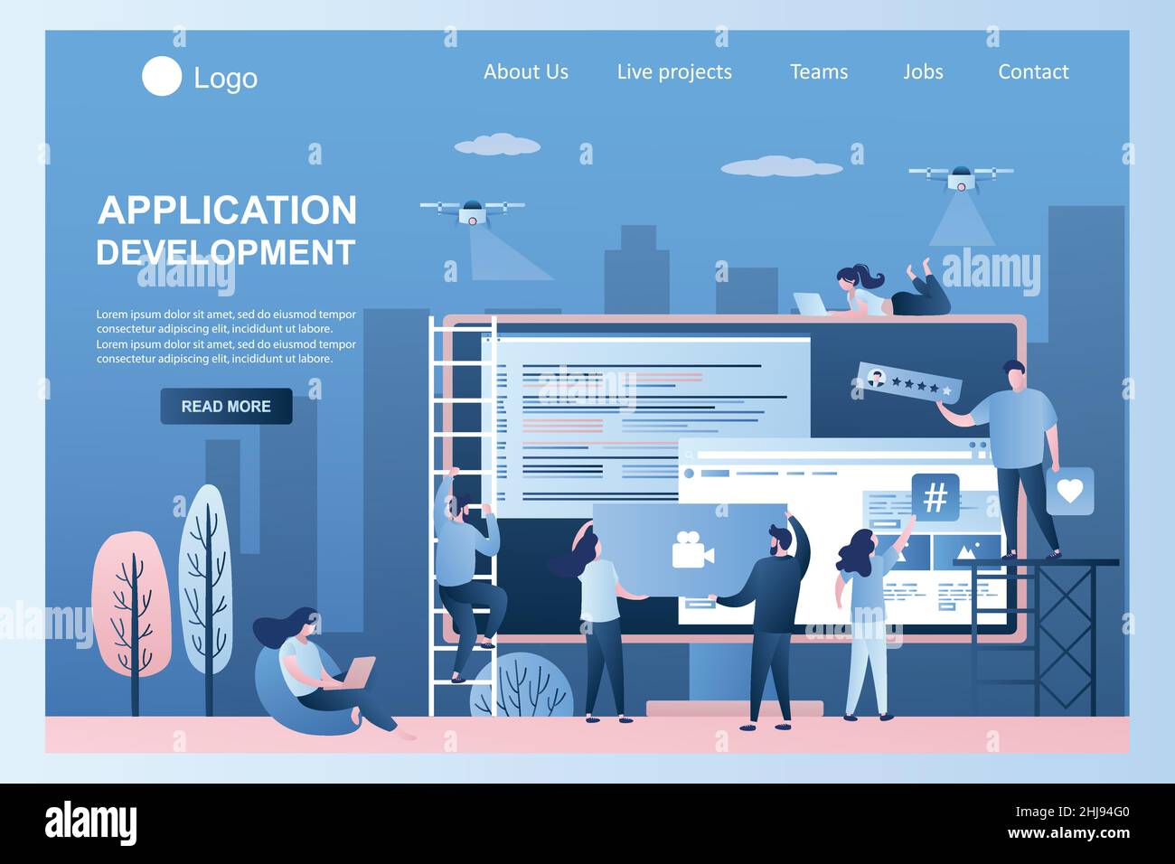 Various characters display Stock Vector Images - Alamy