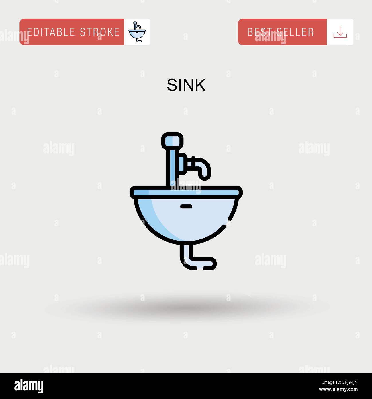 Sink Simple vector icon Stock Vector Image & Art - Alamy