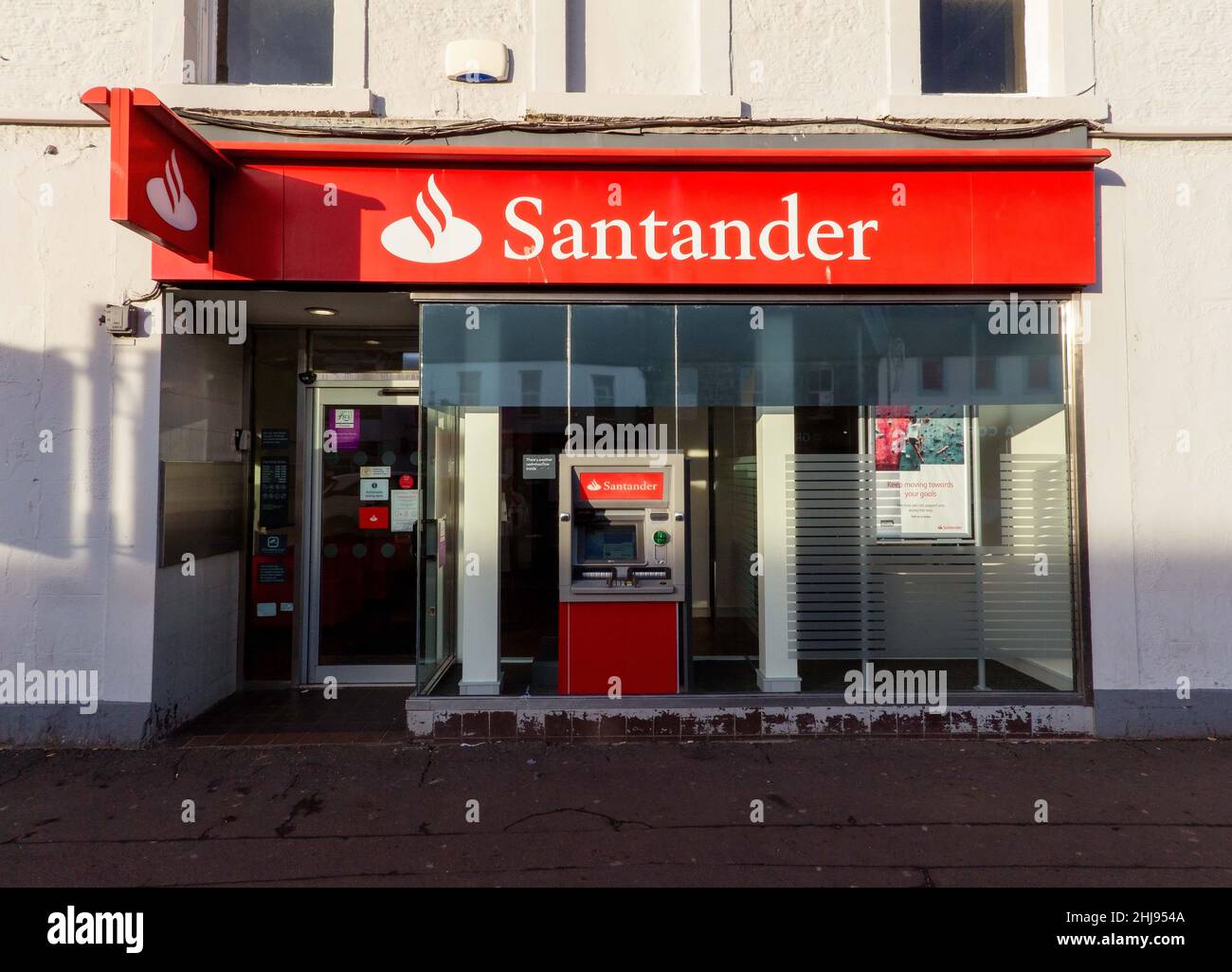 Santander Bank in the High Street of Musselburgh, East Lothian ...