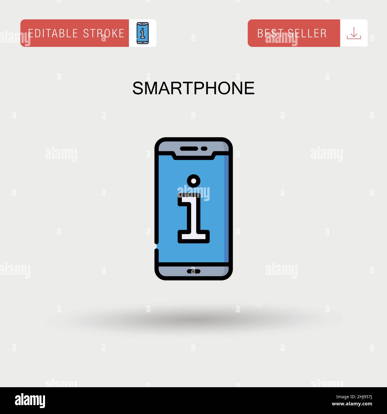 Smartphone Simple vector icon Stock Vector Image & Art - Alamy