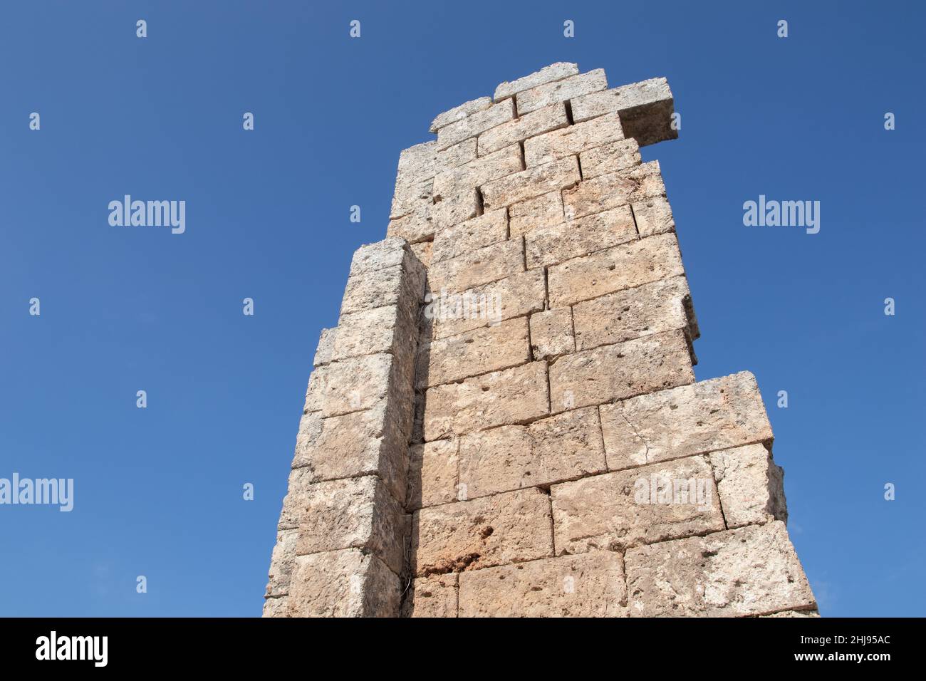 The remnant of the ancient wall of the old ancient city Stock Photo - Alamy