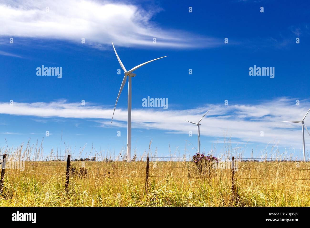 Wind energy turbine. Wind power electricity generator. Climate change ...