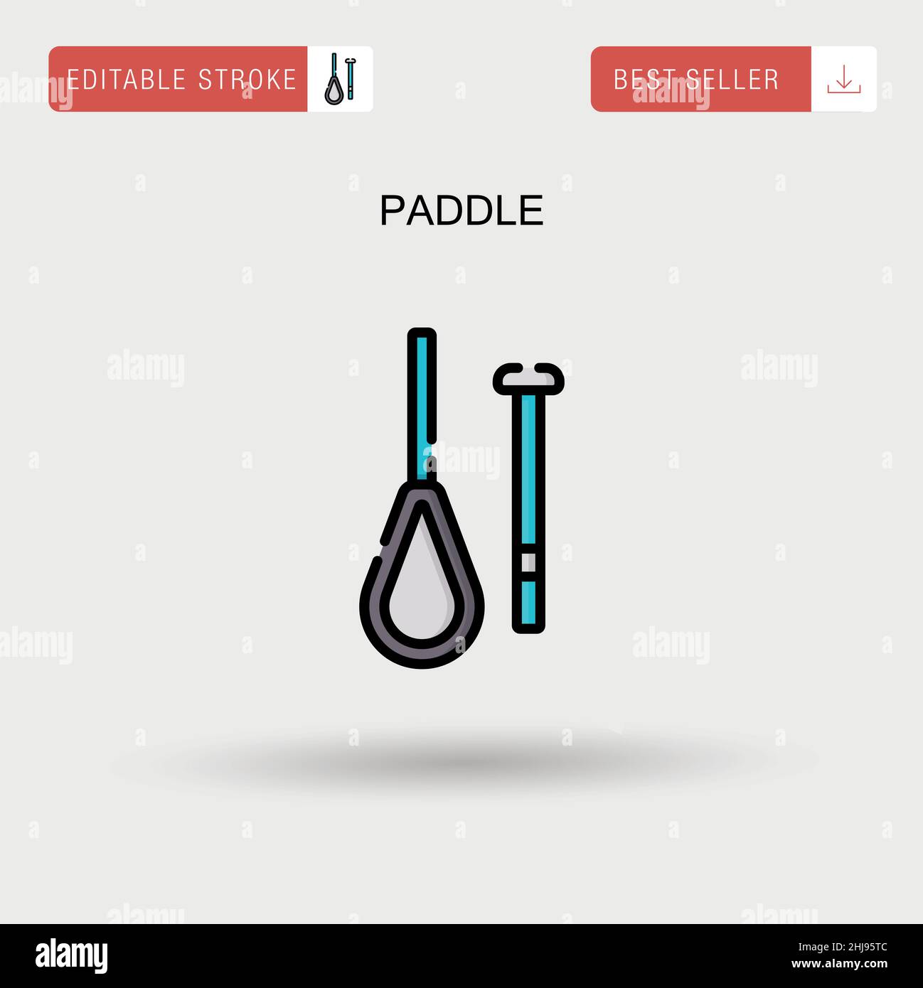 Beach paddle Stock Vector Images - Alamy