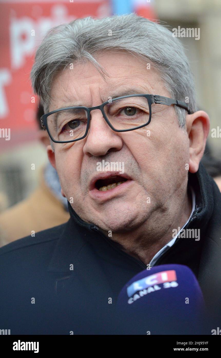 Jean luc melenchon portrait hi-res stock photography and images - Alamy