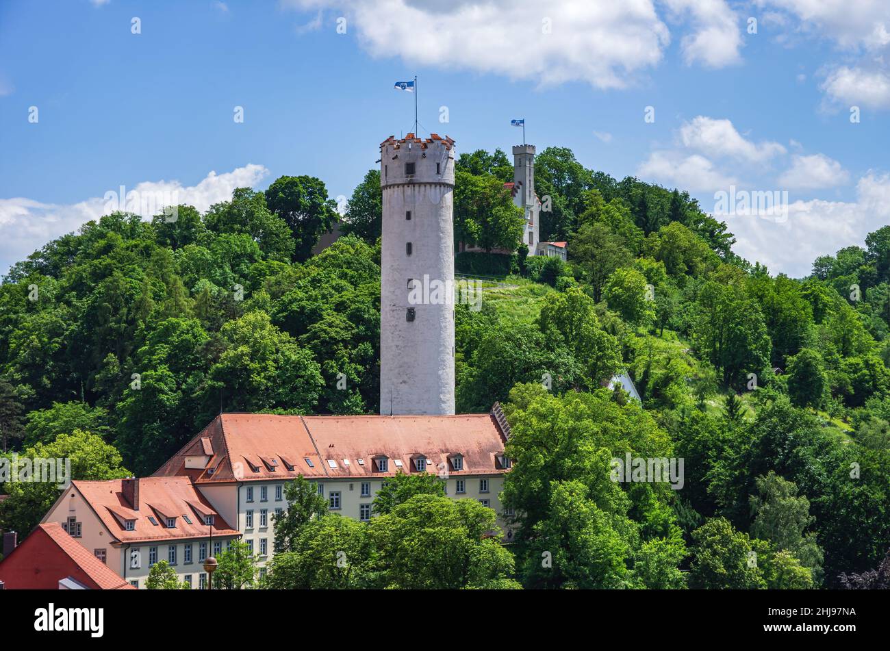 Ravensburg, Baden-Württemberg, Germany: View from Blaser Tower over the ...