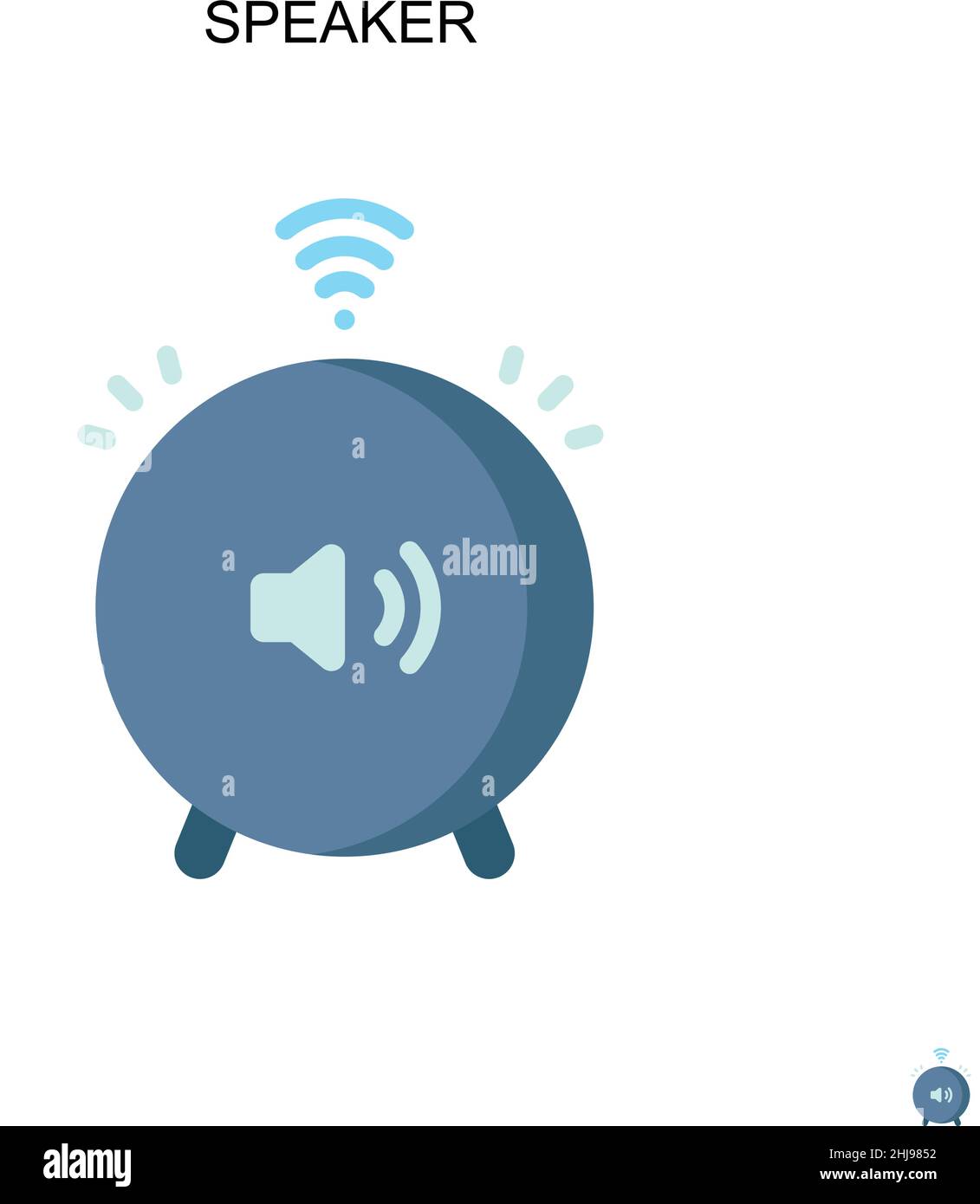 Speaker Simple vector icon. Illustration symbol design template for web ...