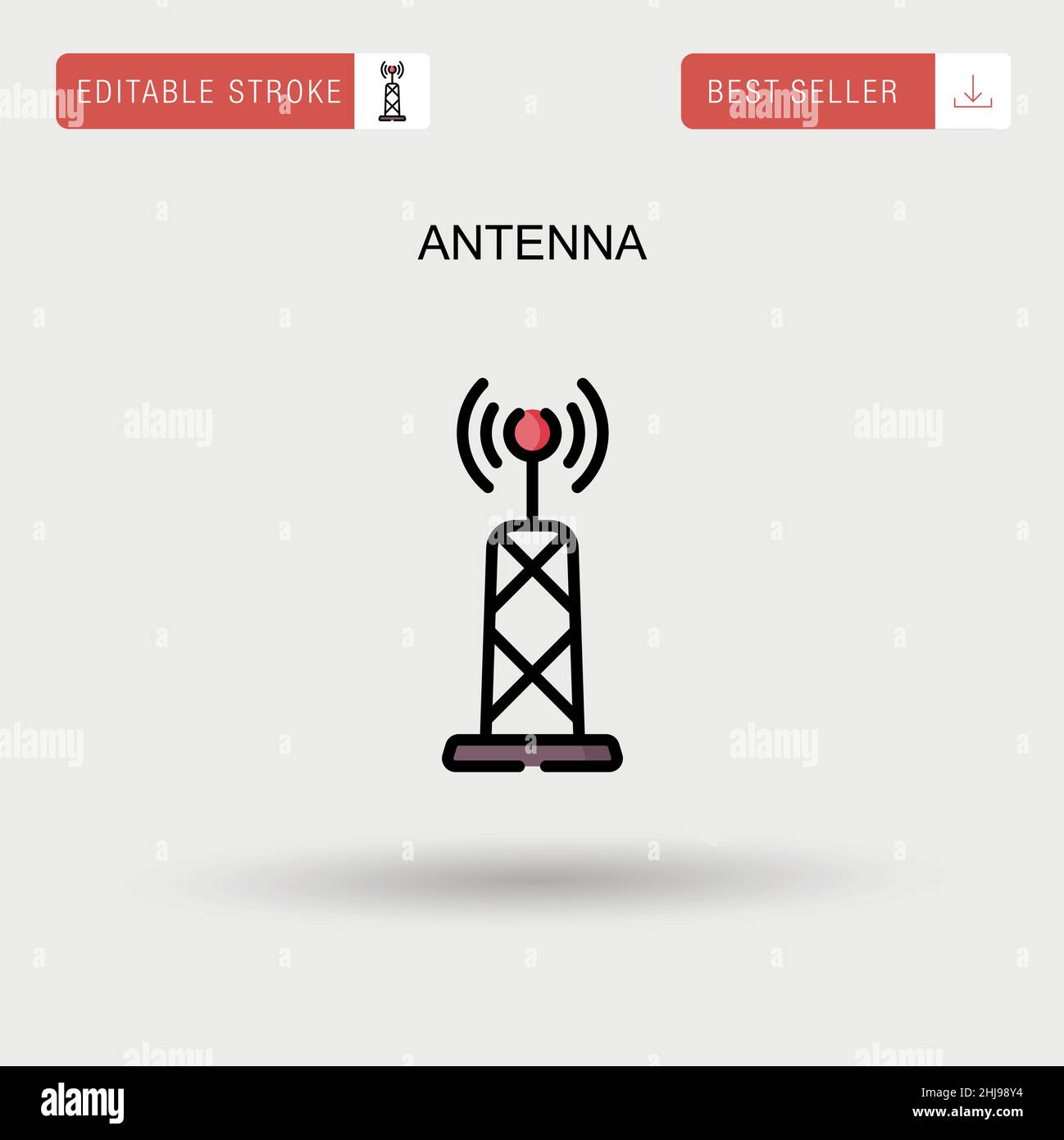 Telecommunication tower antenna 4g Stock Vector Images - Alamy