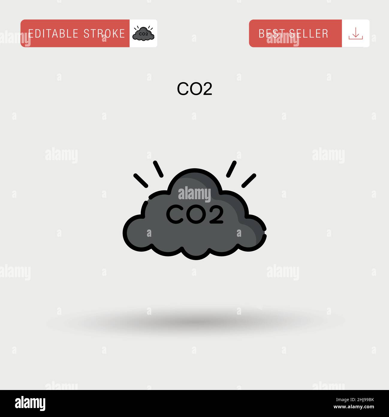 Emissions reduction ecology icon Stock Vector Images - Alamy