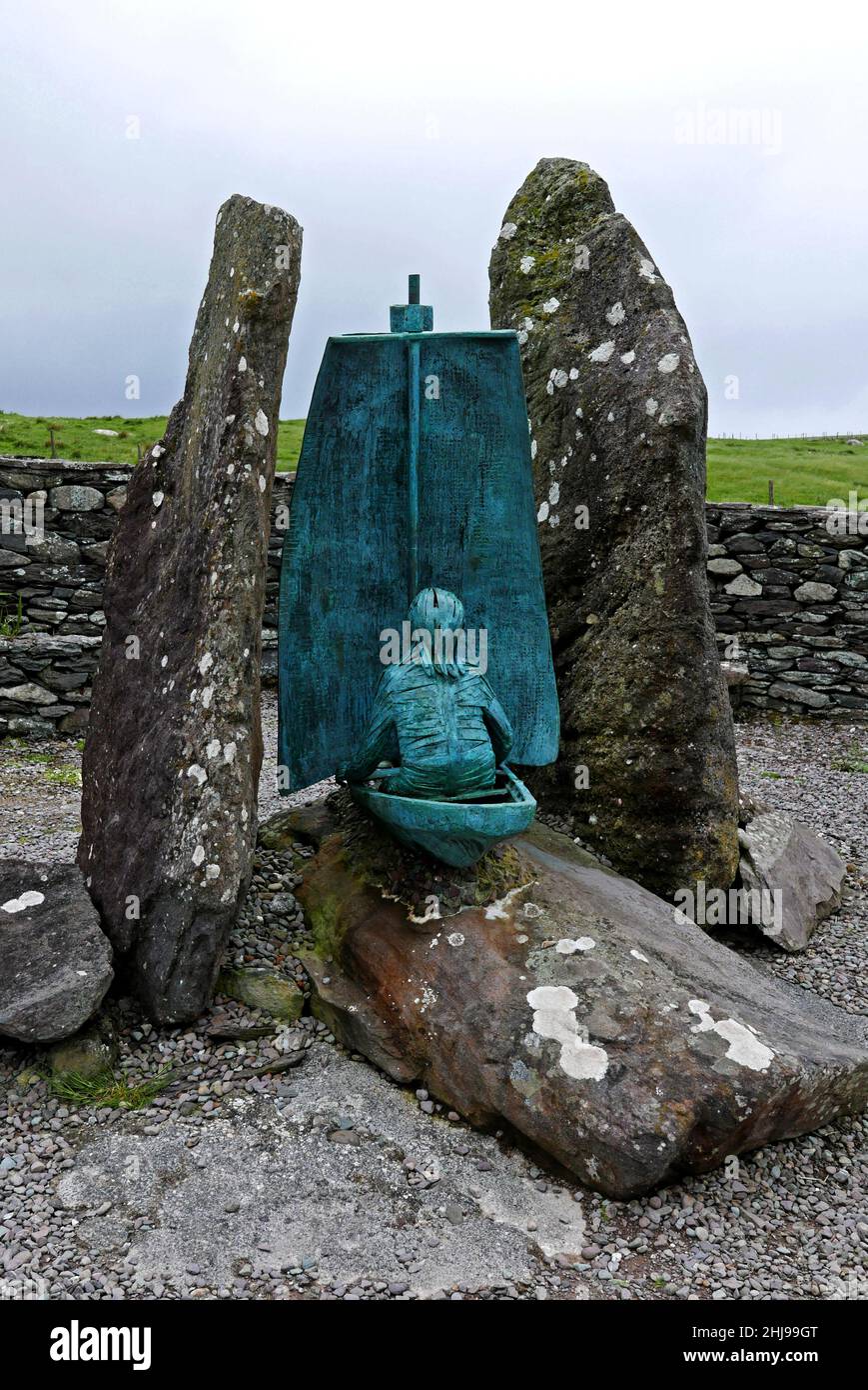 Brandon creek, voyage of St. Brendan the Navigator, Dingle, Kerry county, Munster province ...