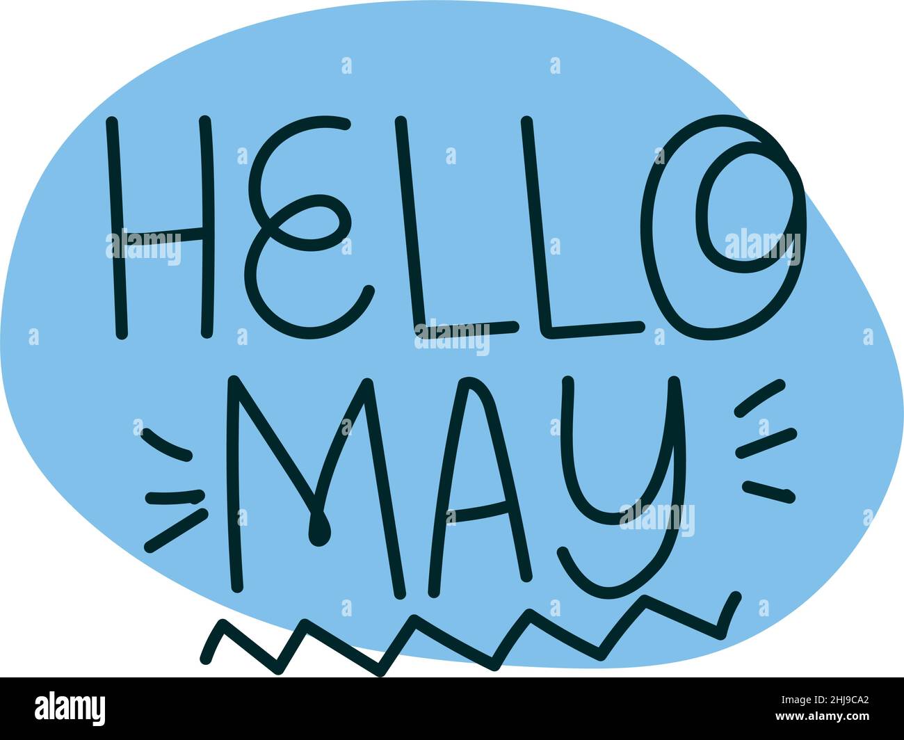 lettering of hello may Stock Vector Image & Art - Alamy