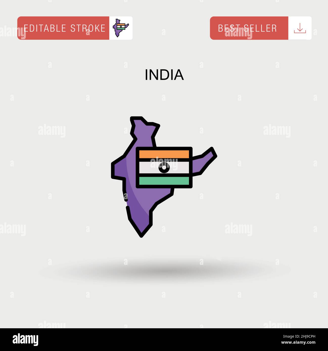India Simple vector icon Stock Vector Image & Art - Alamy