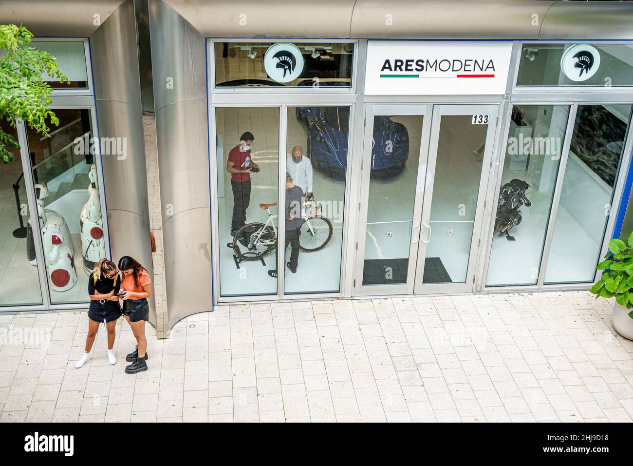 Miami Florida Design District shopping teen girls friends Ares Modena ...