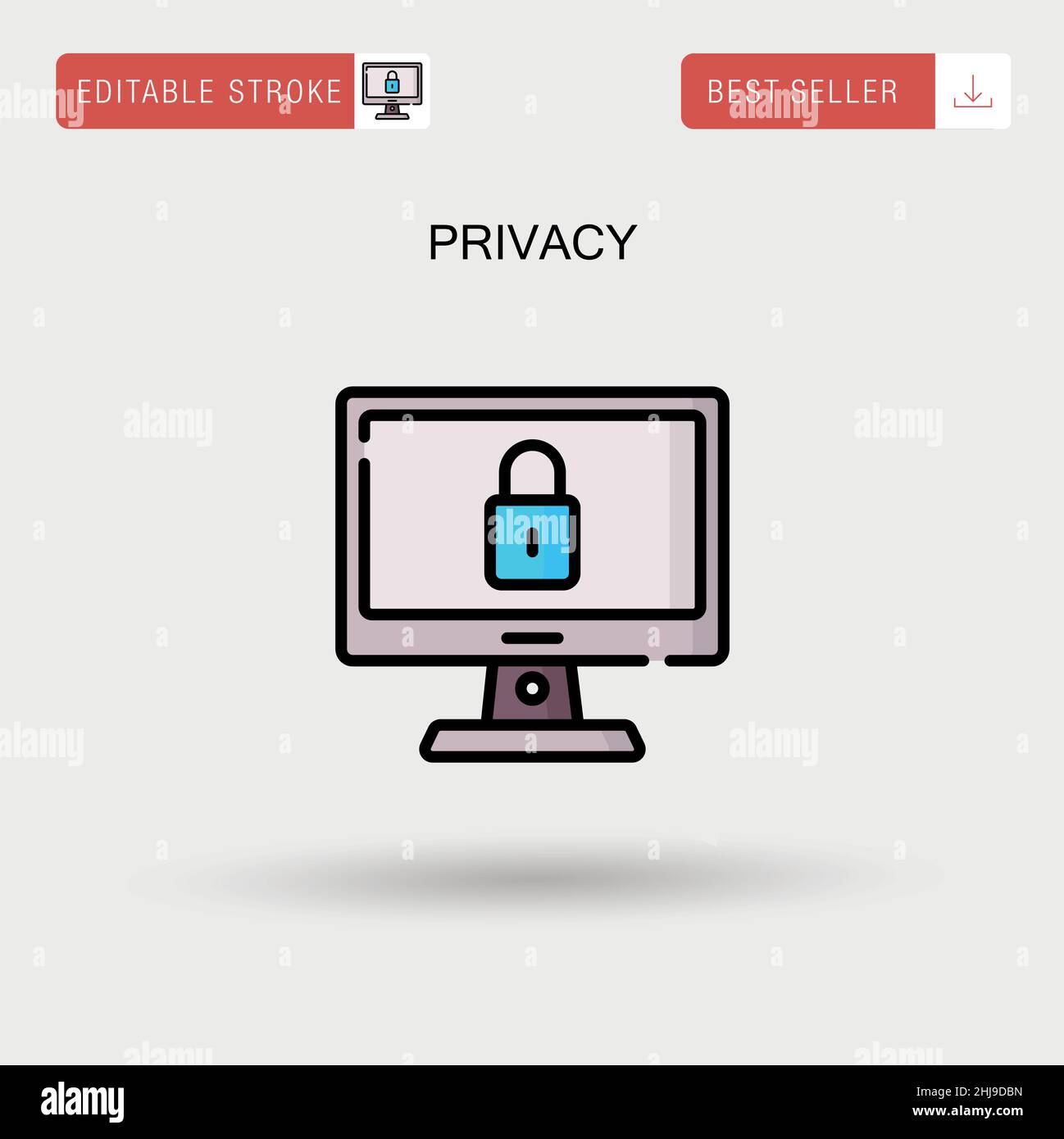 Data privacy icon hi-res stock photography and images - Alamy