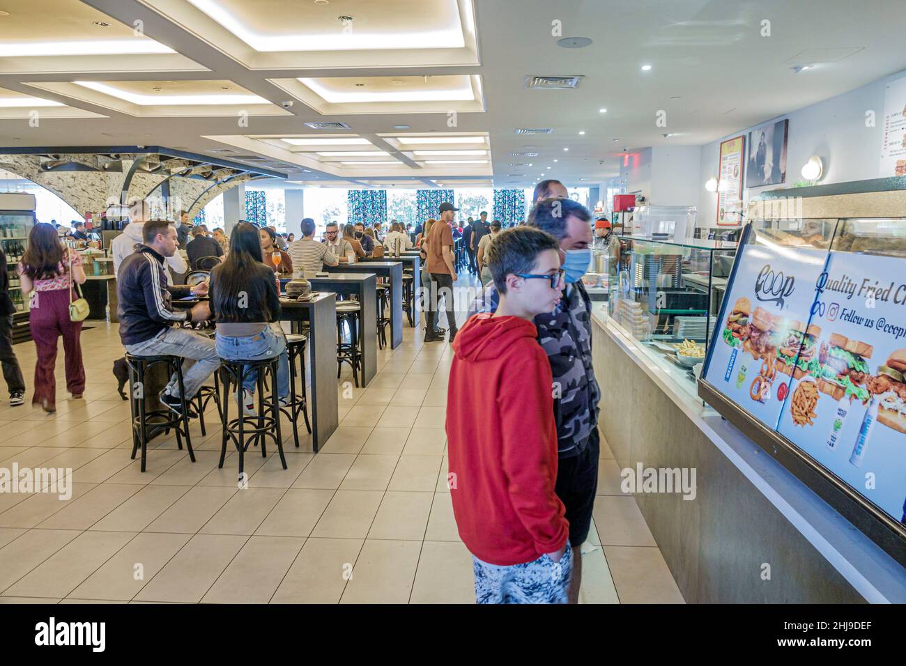 Miami Florida Design District shopping MIA Market food court dining ...