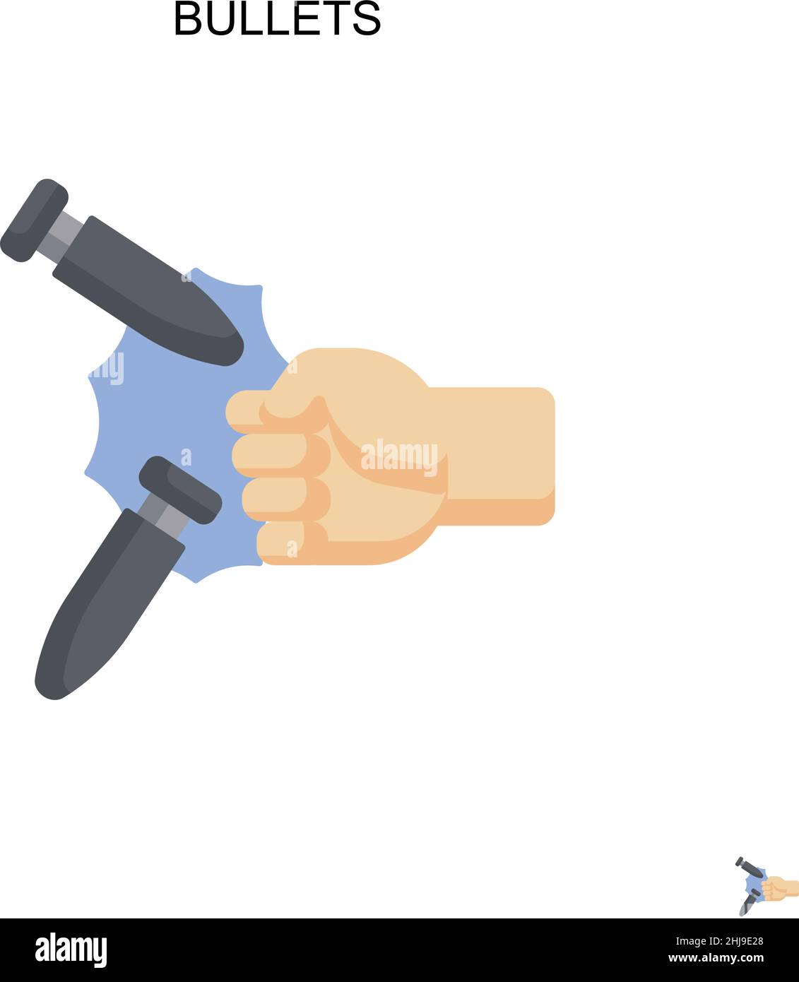 Bullets Simple Vector Icon Illustration Symbol Design Template For Web Mobile Ui Element Stock