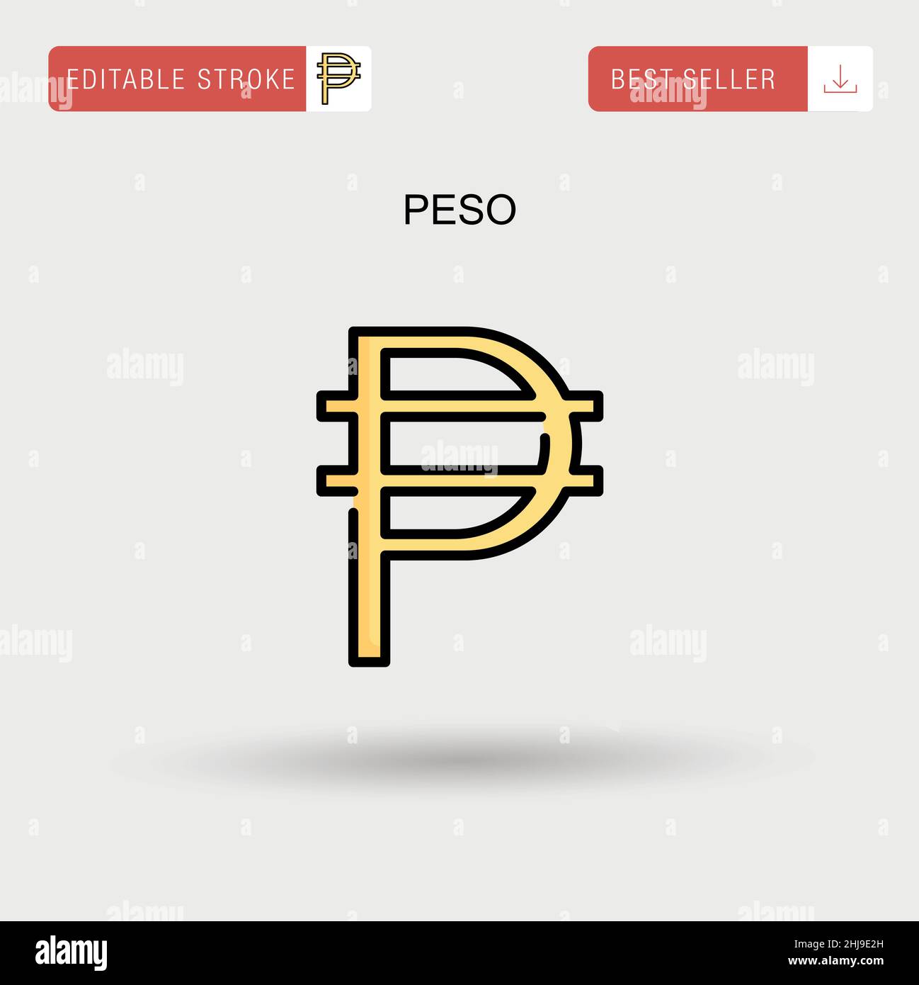 Peso Simple vector icon Stock Vector Image & Art - Alamy