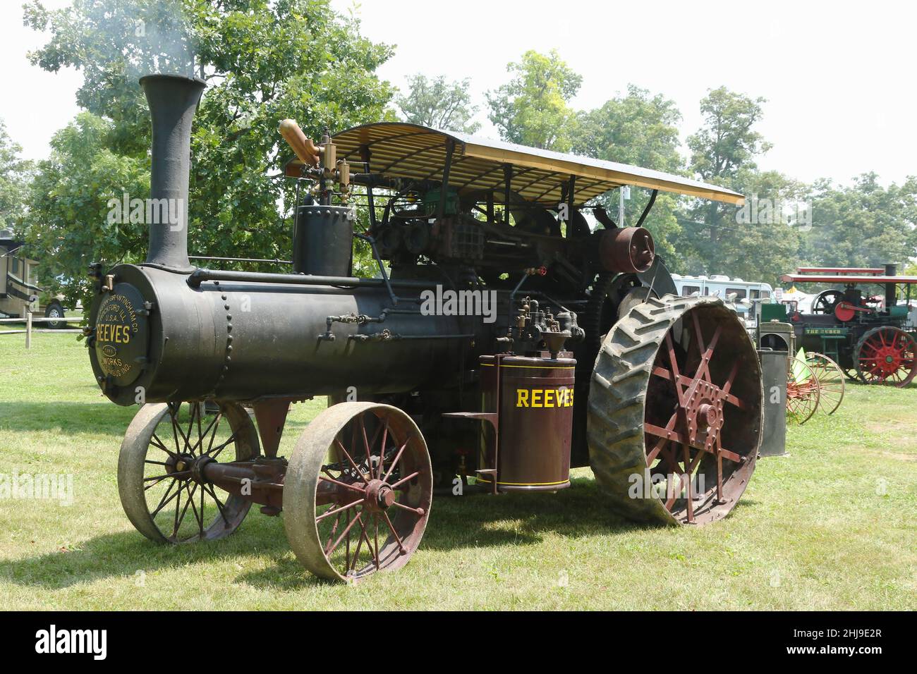 Steam Engine Tractor number 7981. Reeves Works, Columbus, Indiana ...