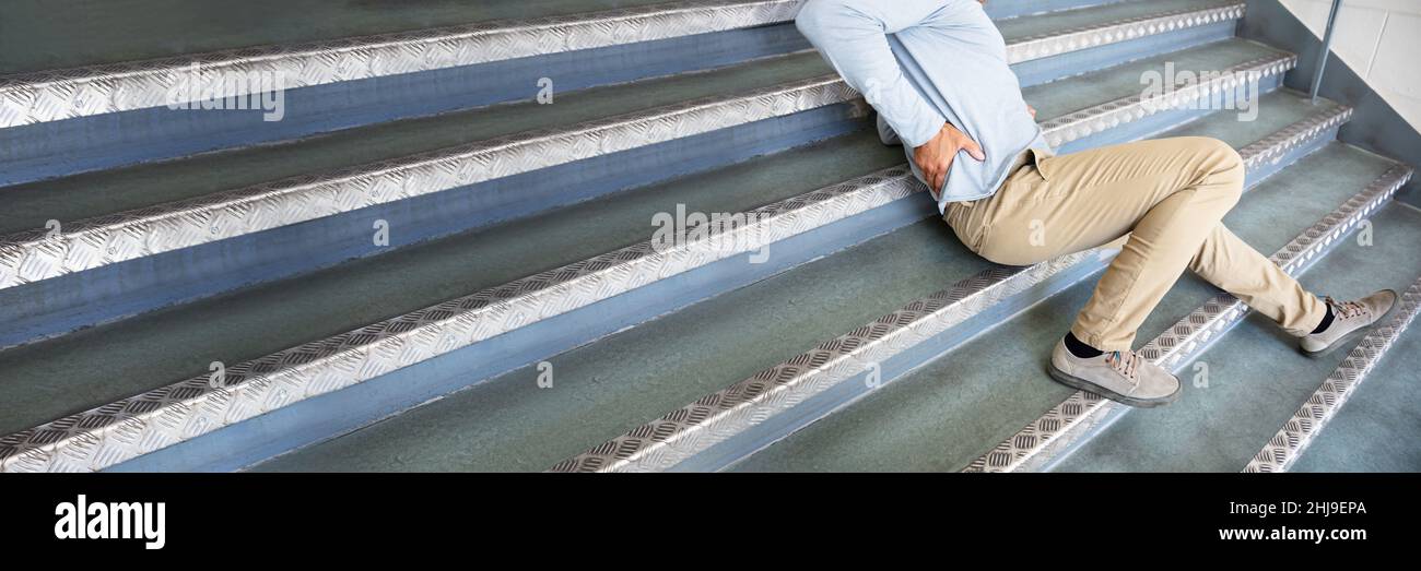 Man fall down stairs hi-res stock photography and images - Alamy