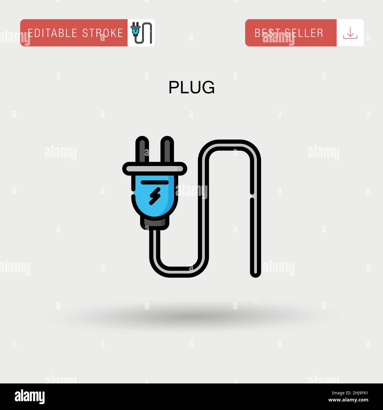 Plug Simple vector icon Stock Vector Image & Art - Alamy