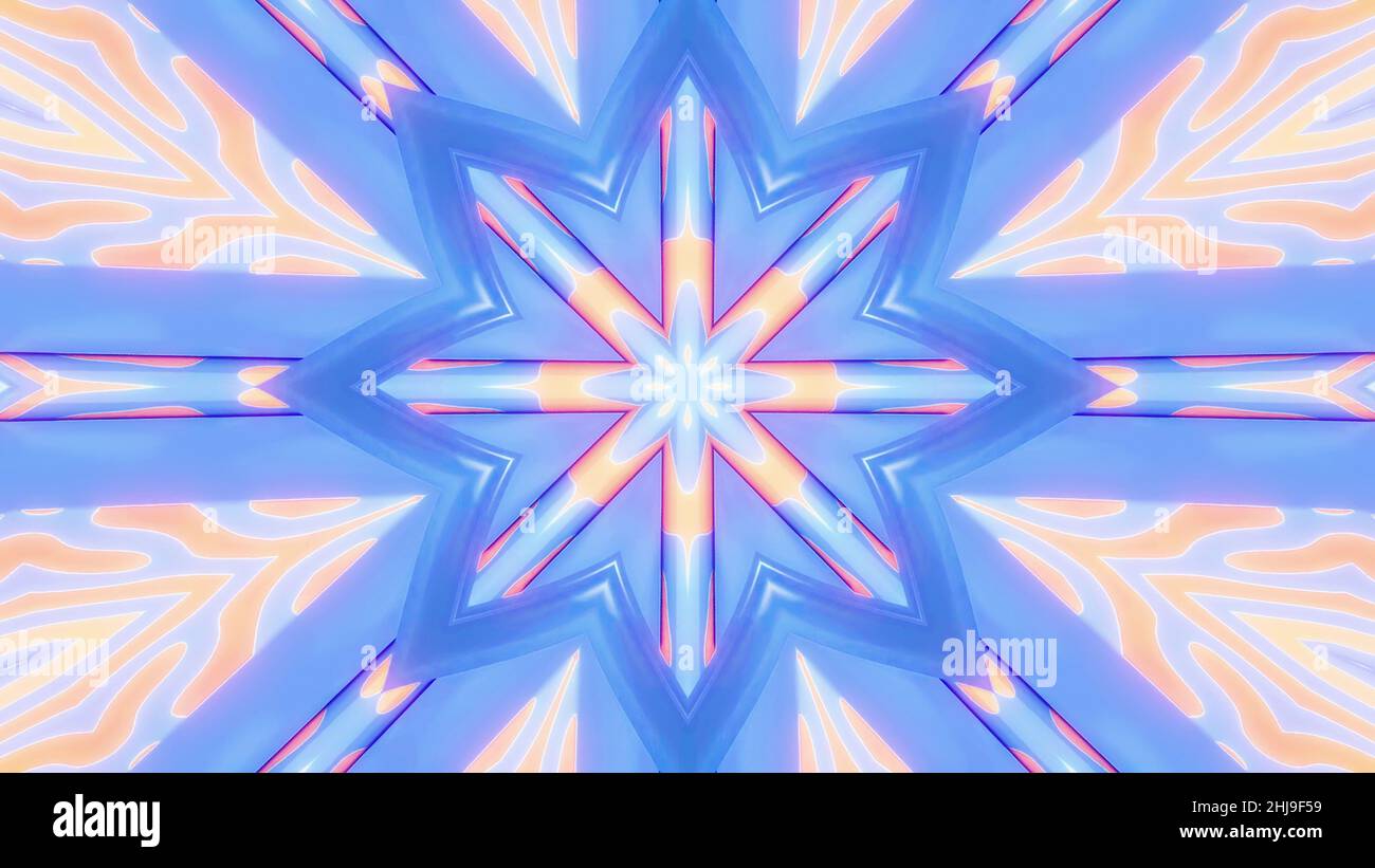beautiful abstract kaleidoscope techno background of various geometric ...