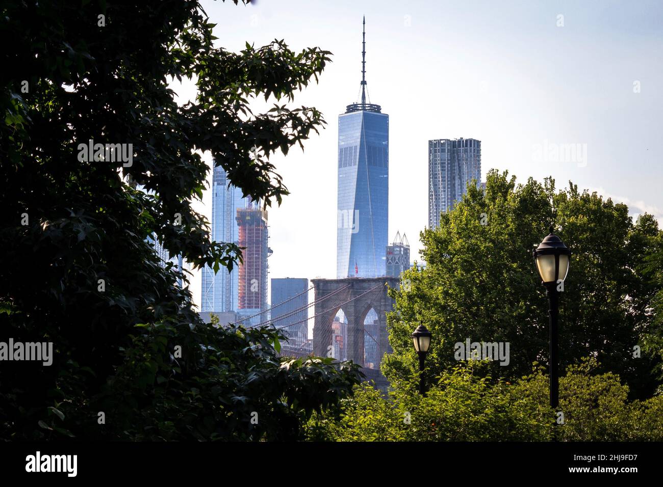 City view from a park Stock Photo - Alamy