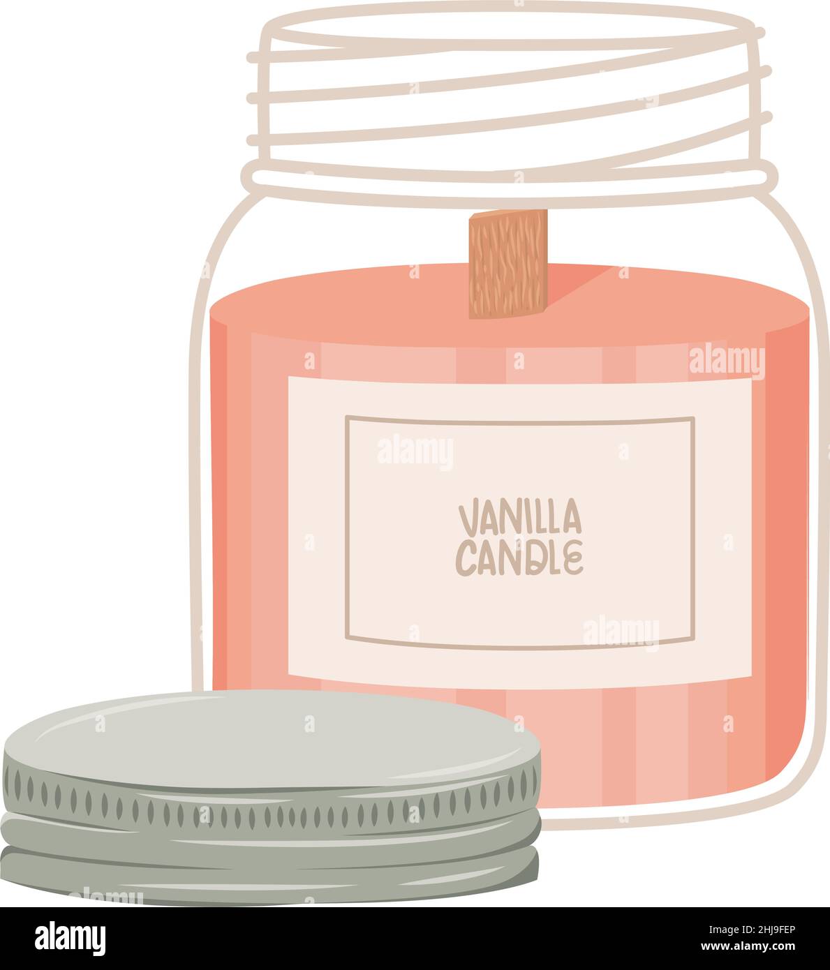 pink candle jar Stock Vector Image & Art - Alamy