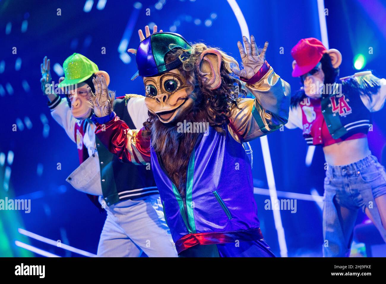 Cologne, Germany. 27th Jan, 2022. The character "The Monkey" is on ...