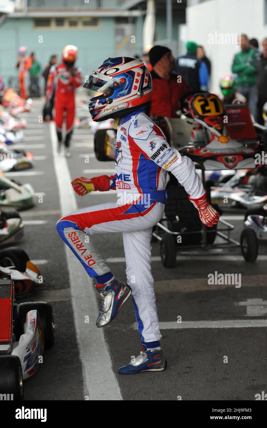 Nyck de Vries seen here during his karting career, the Dutch racing ...