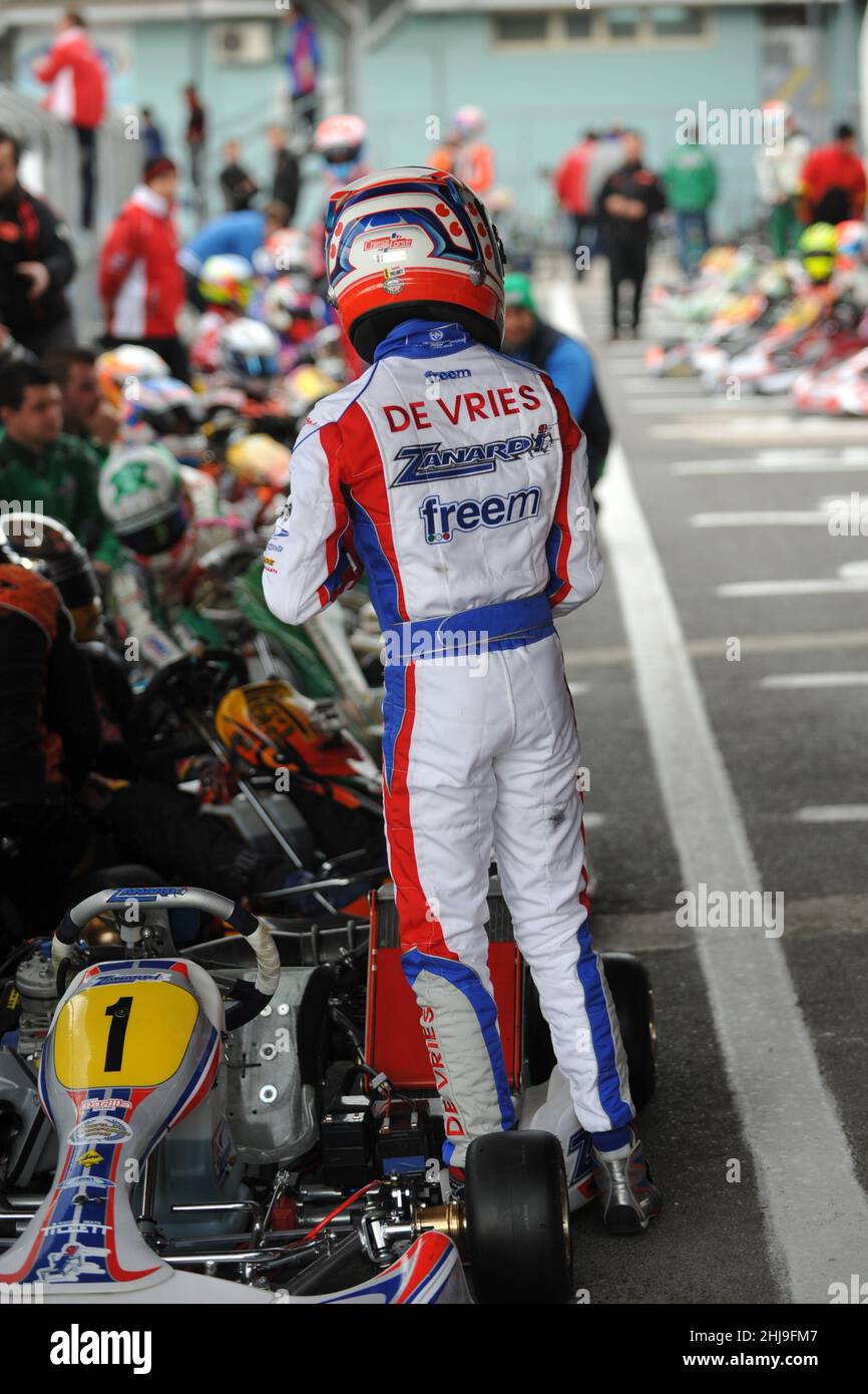 Nyck de Vries seen here during his karting career, the Dutch racing ...