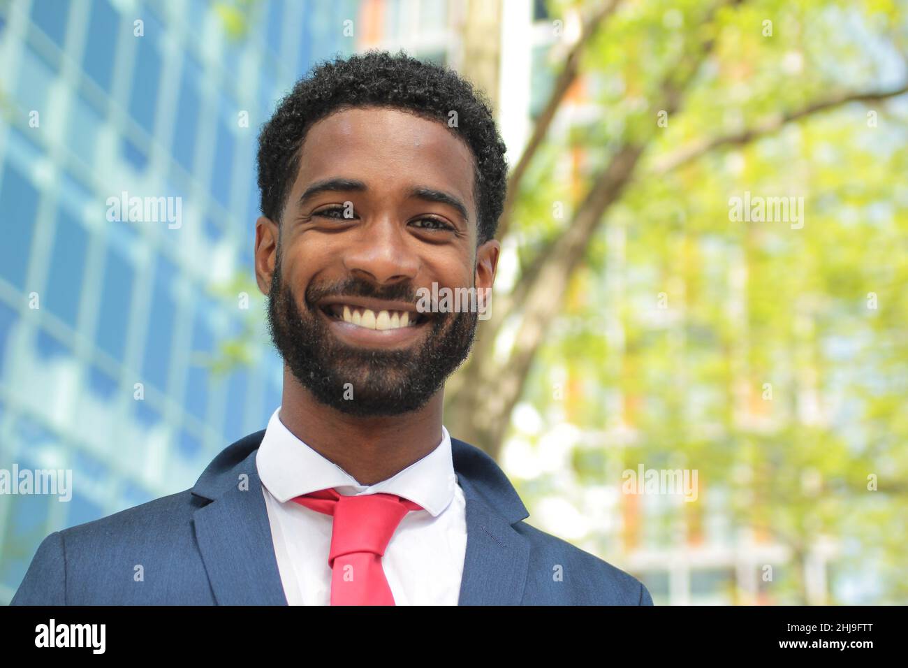 Beautiful businessman outside in the summer Stock Photo - Alamy