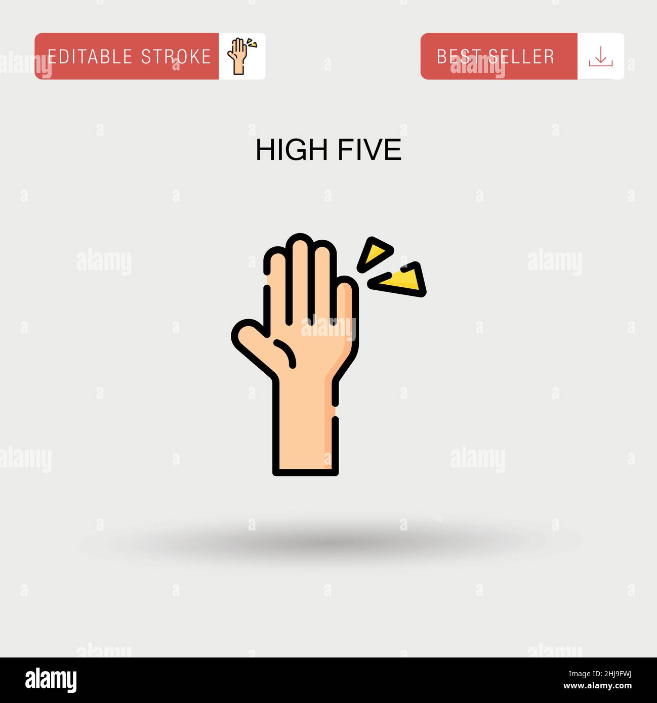 High five Simple vector icon Stock Vector Image & Art - Alamy