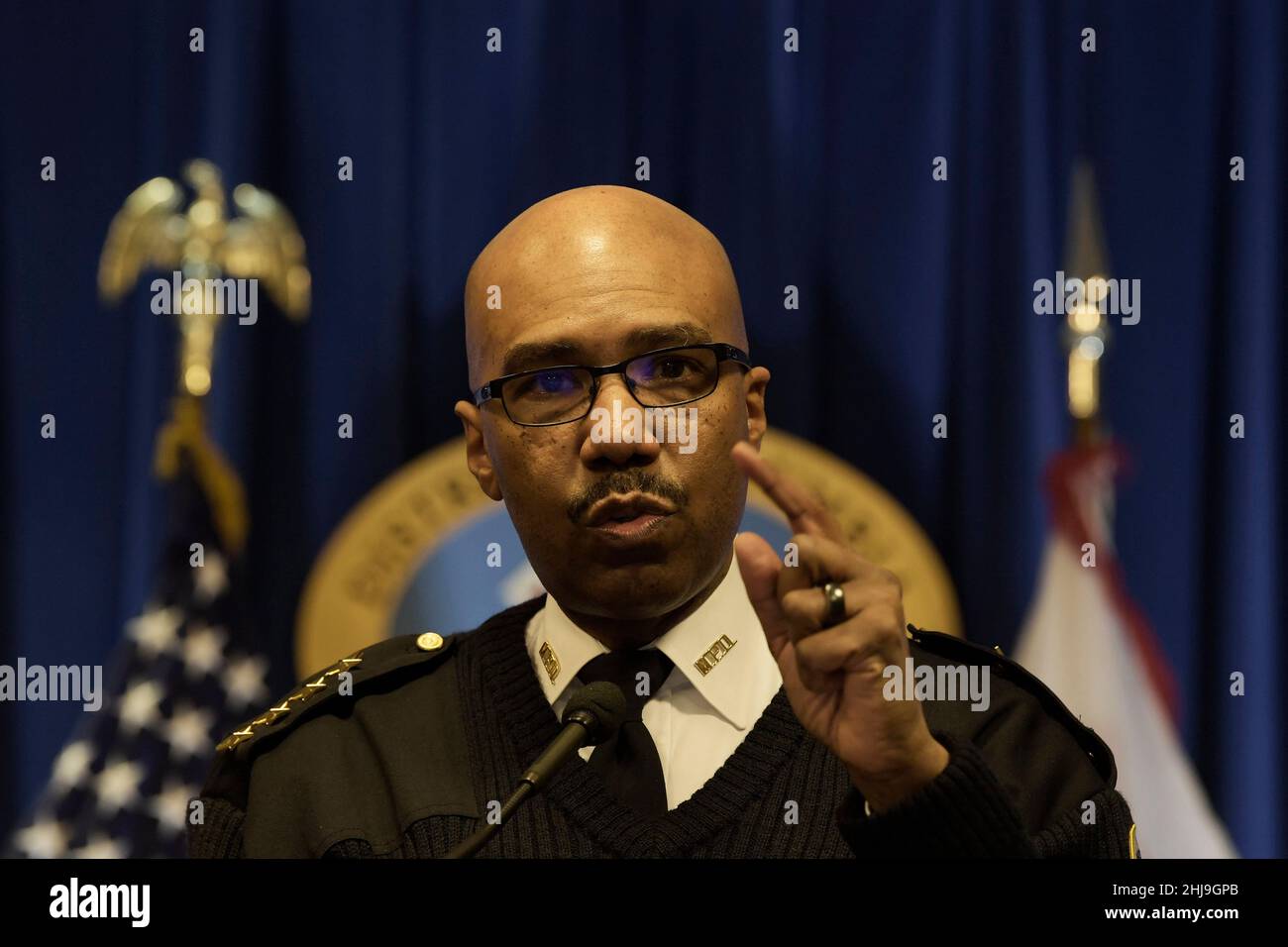 Metropolitan police department chief robert contee hi-res stock ...