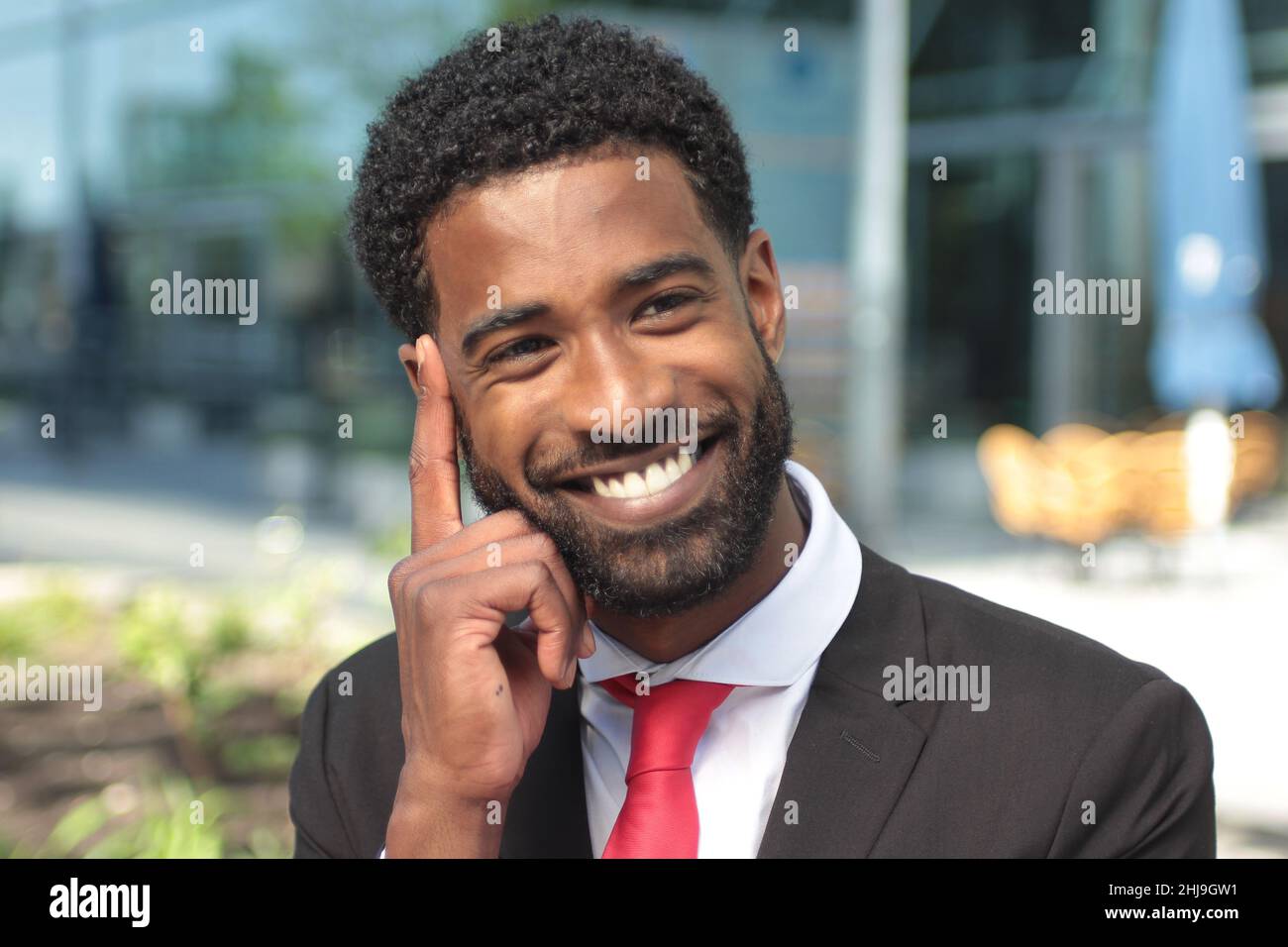 Beautiful businessman outside in the summer Stock Photo - Alamy