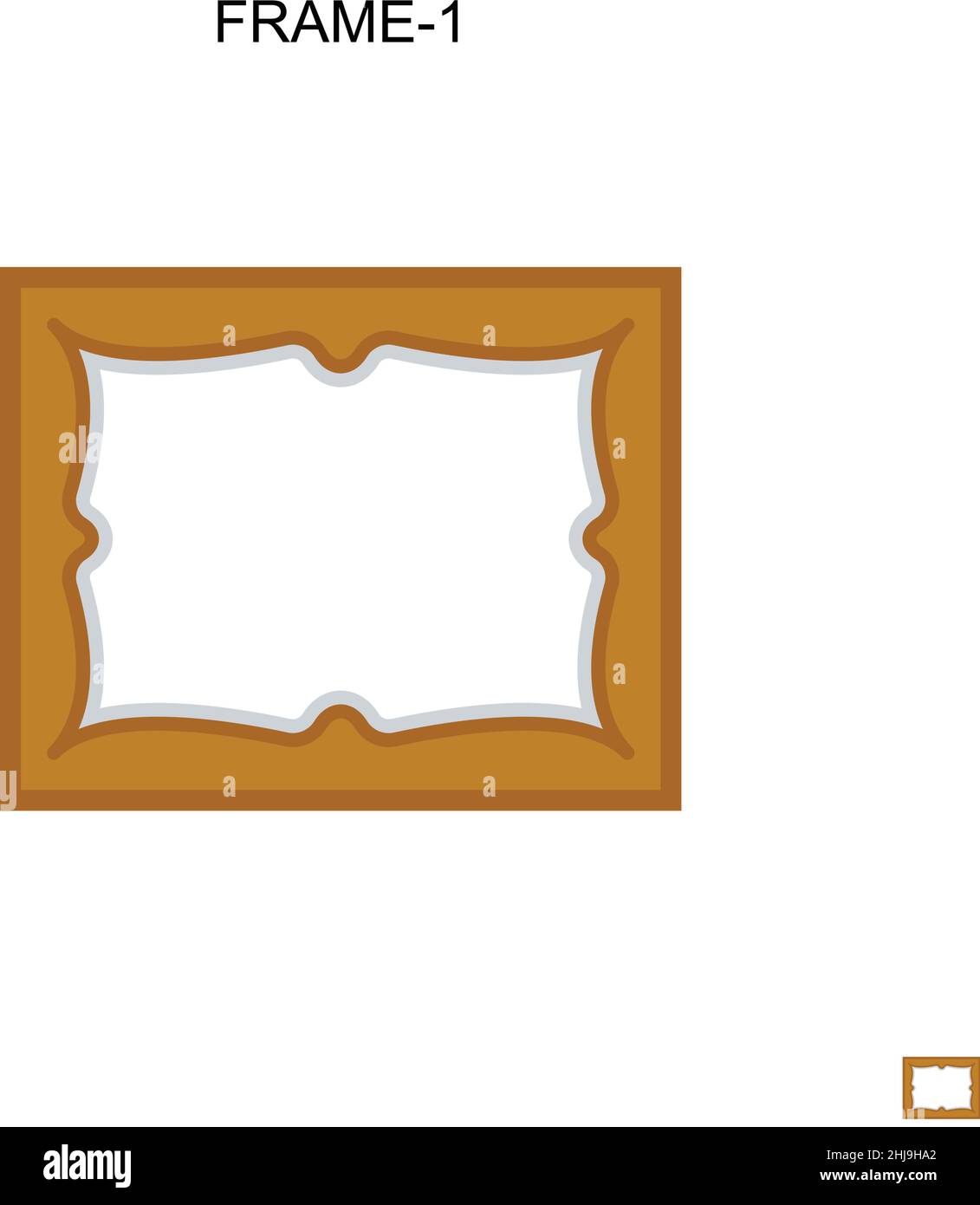 Frame-1 Simple vector icon. Illustration symbol design template for web ...