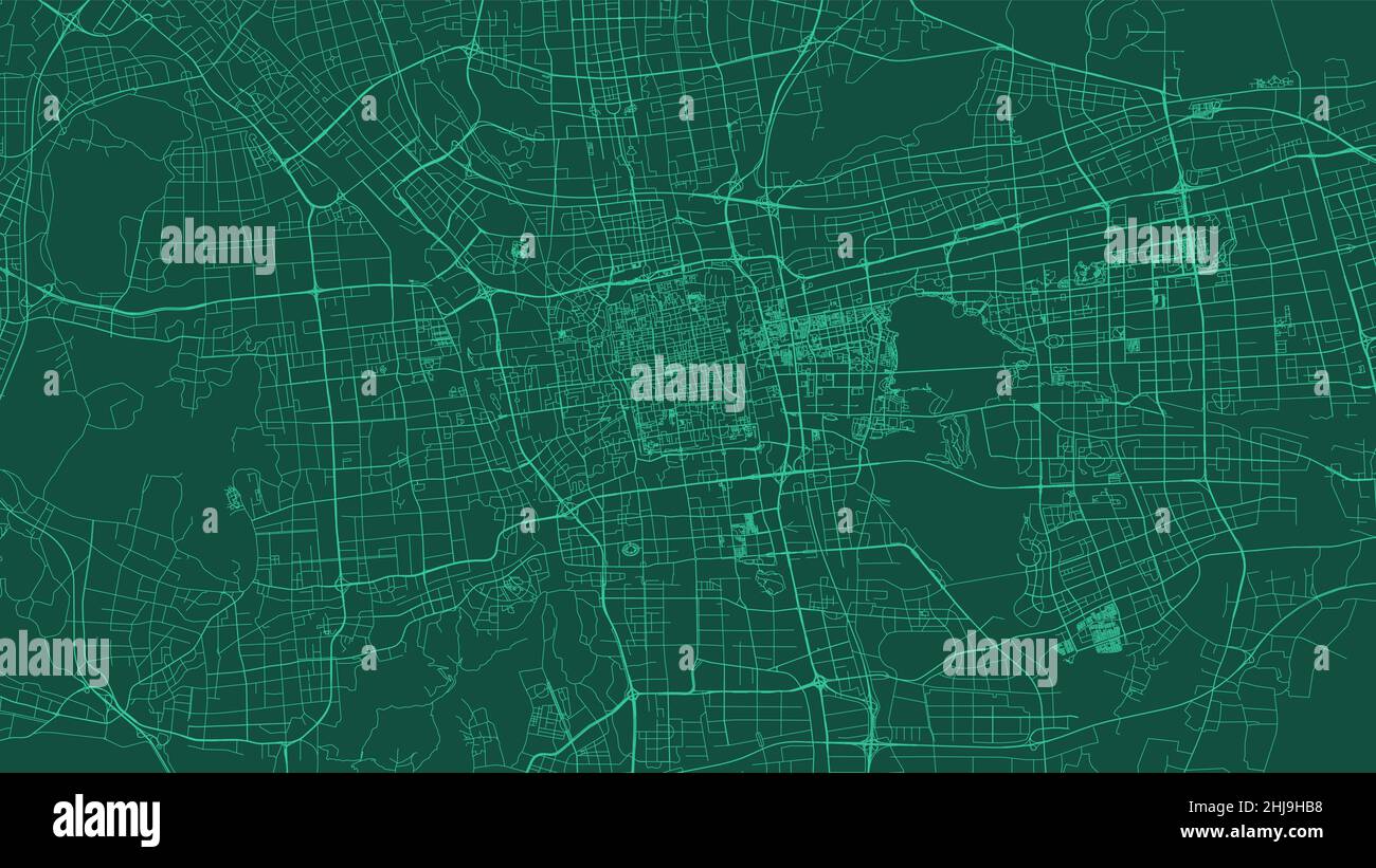Suzhou map city poster province, green horizontal background vector map ...