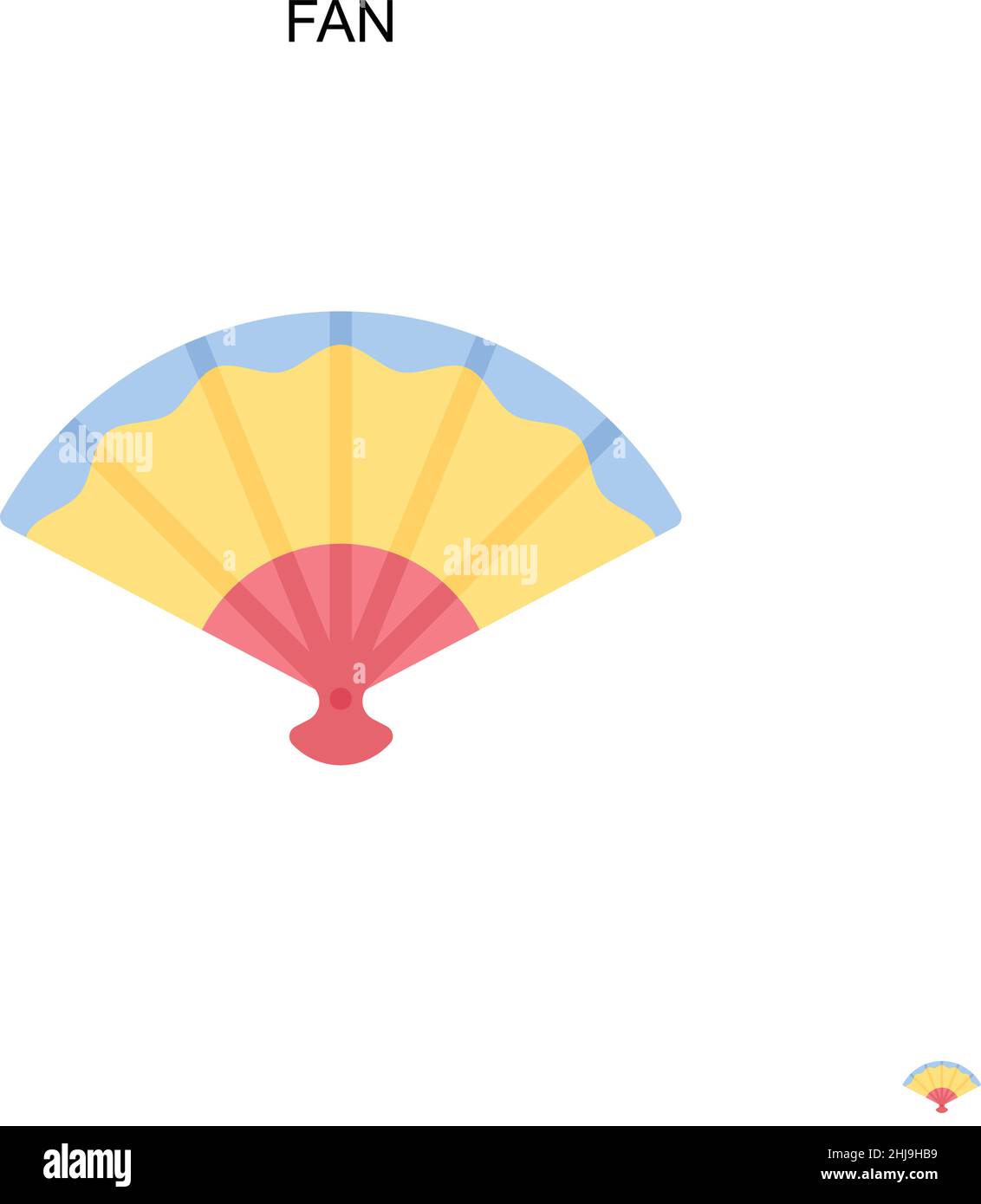 Fan Simple vector icon. Illustration symbol design template for web ...