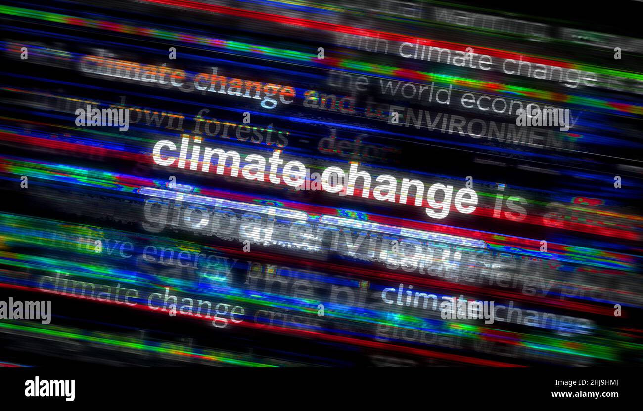 Headline news across international media with Climate Change global ...
