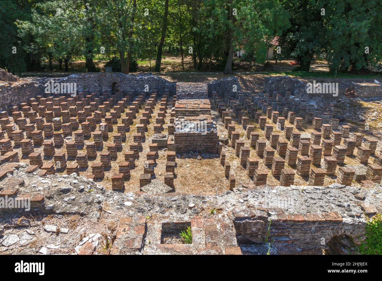 The Archaeological Park of Dion, located at foot of Mount Olympus ...