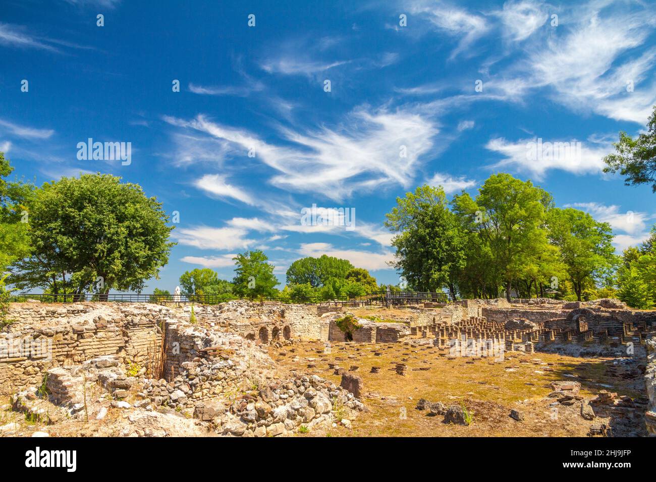 The Archaeological Park of Dion, located at foot of Mount Olympus ...