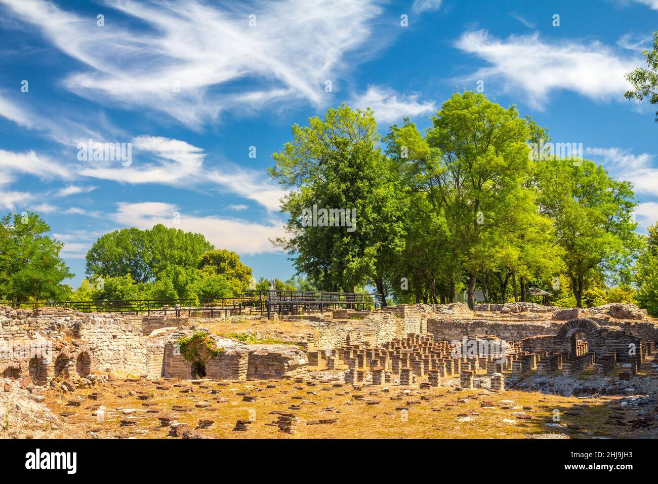 The Archaeological Park of Dion, located at foot of Mount Olympus ...