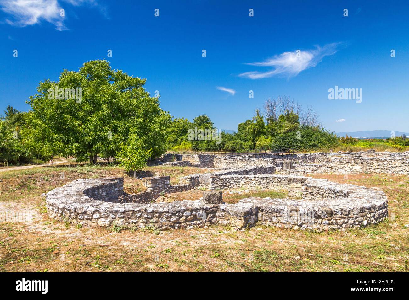 The Archaeological Park of Dion, located at foot of Mount Olympus ...