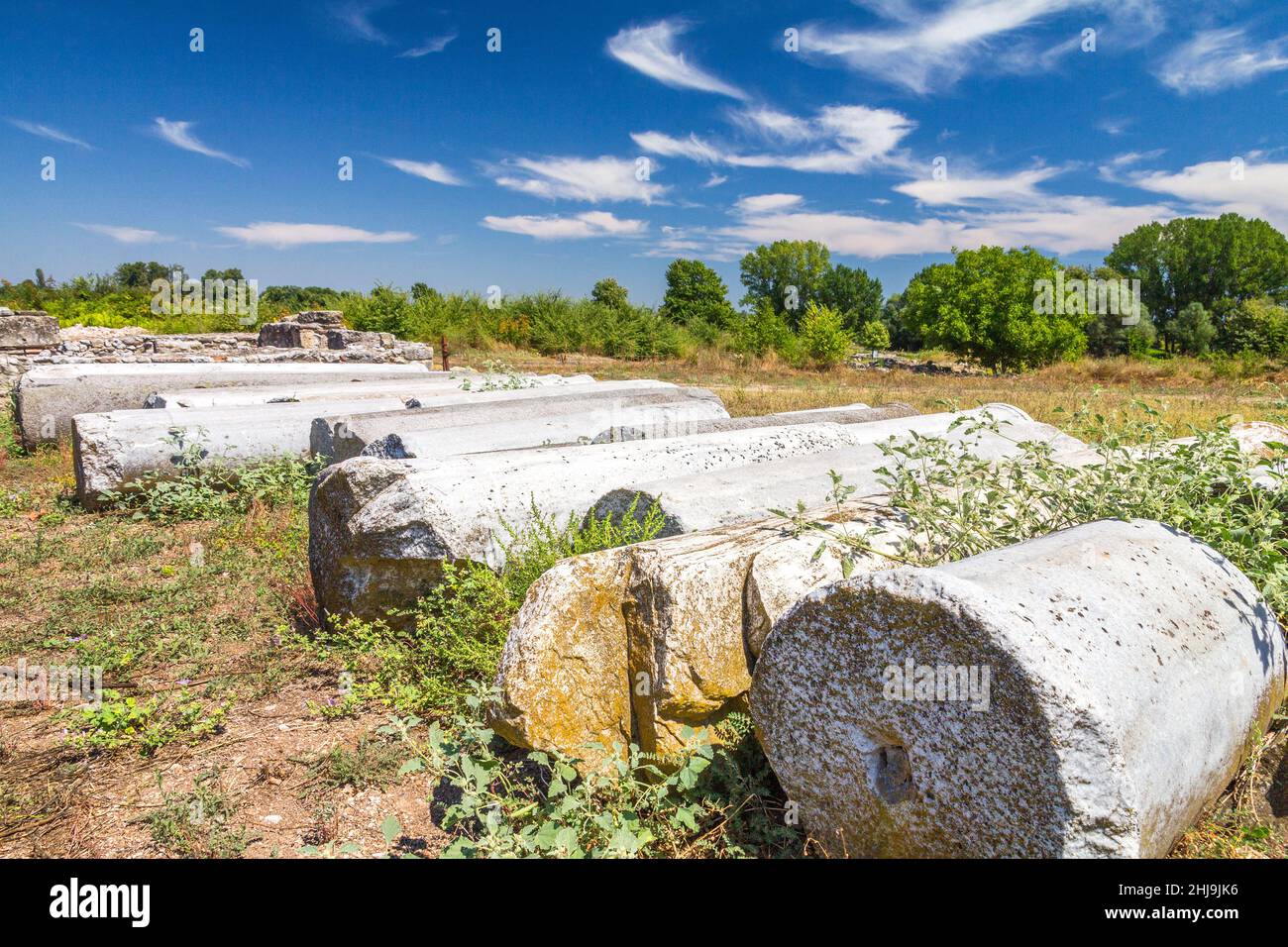 The Archaeological Park of Dion, located at foot of Mount Olympus ...