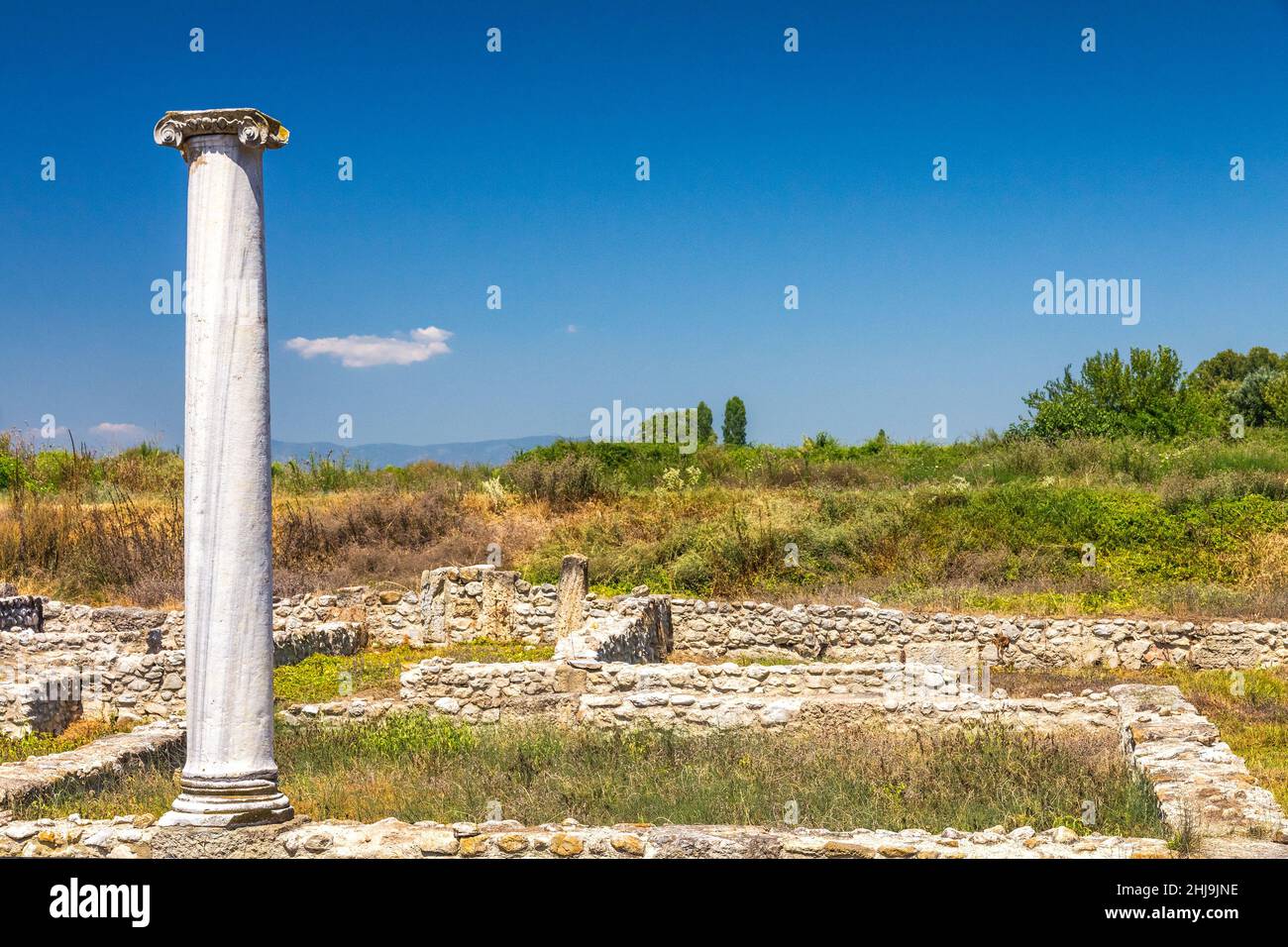The Archaeological Park of Dion, located at foot of Mount Olympus ...
