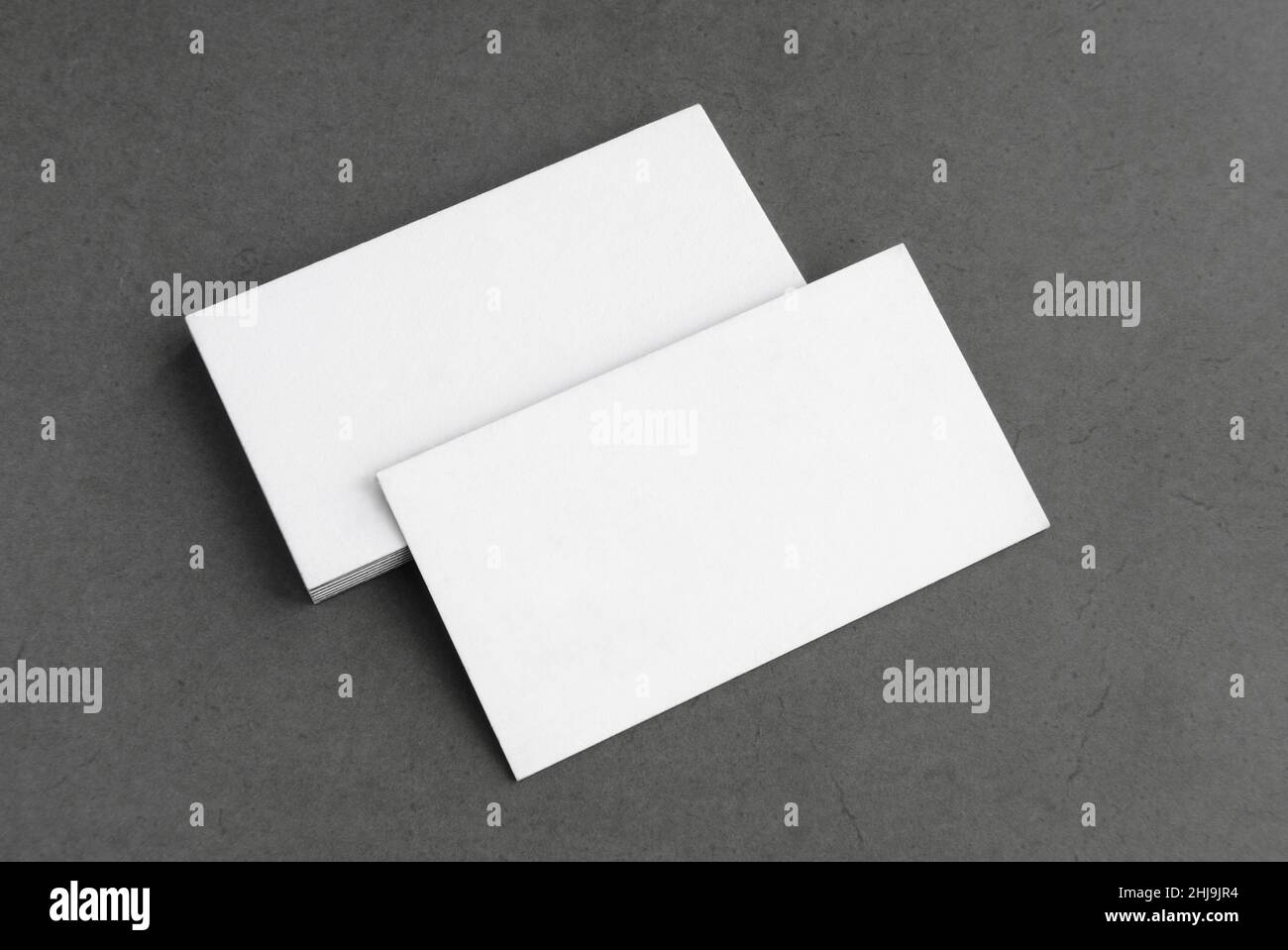 Business cards blank. Mockup on black background. Copy space for text ...