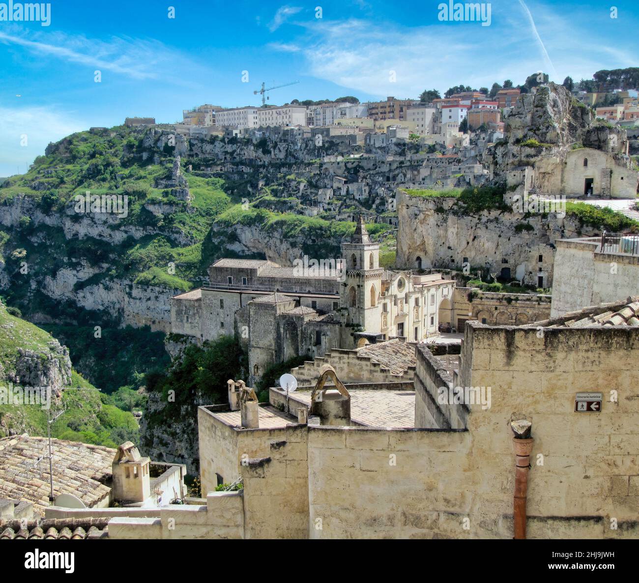 Matera, Basilicata, Italy: Landscape view of the old town - Sassi di ...